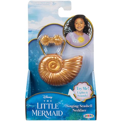 Jakks Disneys The Little Mermaid Singing Seashell Necklace Shop Dress Up And Pretend Play At H E B