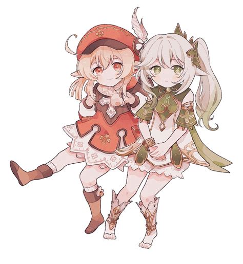Klee And Nahida Genshin Impact Drawn By Ririco Gnsn Danbooru
