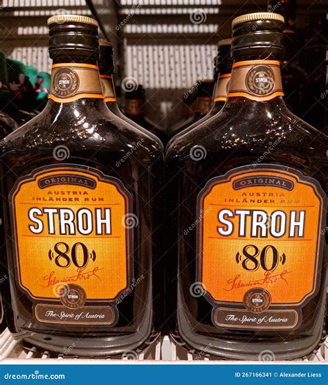 Stroh 80 rum bottles editorial photo. Image of stout - 267166341