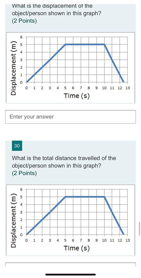 Solved What Is The Displacement Of The Object Person Shown Chegg Com