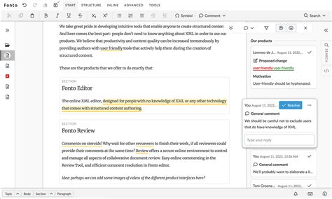 Fonto Review Control And Manage Collaborative Document Review