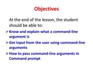 Command Line Arguments In Java Tutorial PDF