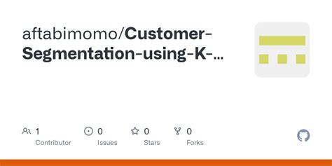Github Aftabimomo Customer Segmentation Using K Means Clustering With Python