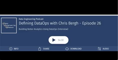 Data Engineering Podcast With Tobias Macey Software Engineering Daily