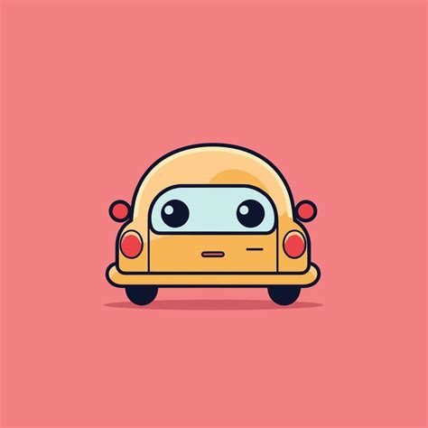 Cute Kawaii Car Chibi Mascot Vector Cartoon Style 23414328 Vector Art At Vecteezy