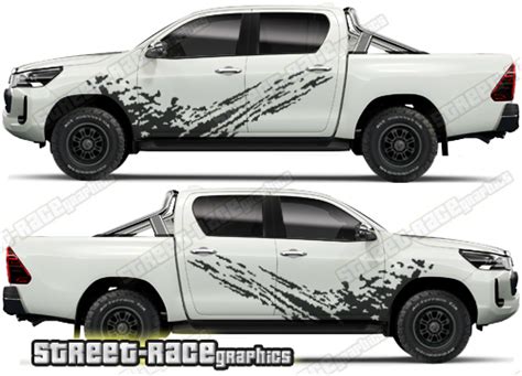 Toyota Hilux Mk8 Large 001 Mud Splatter Graphics