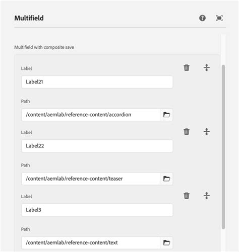 aem lab arun patidar aem authoring multifield counter