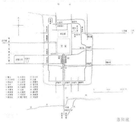 北魏洛阳城复原图 北洛阳城平面图 洛阳城复原图 第4页 大山谷图库