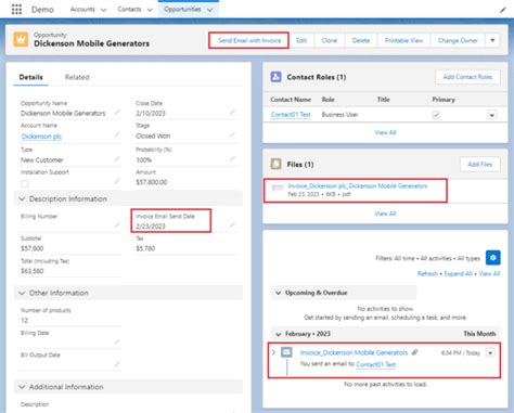 Send An Email With An Invoice In Salesforce Flow Office File Creator