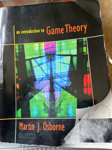 An Introduction To Game Theory By Martin J Osborne Trade Paperback Pricetronic