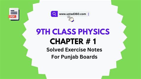 9th Class Physics Chap 1 Solved Exercise Notes Pdf Ustad360