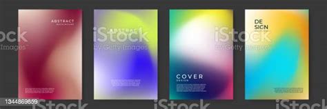 흰색에 현대 추상 흐린 색상 그라데이션 패턴으로 설정 된 흐린 배경 브로셔 포스터 배너 전단지 및 카드를 위한 부드러운 템플릿