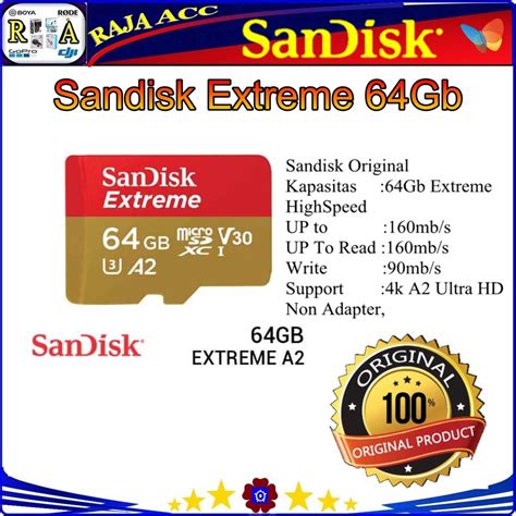 Jual Sandisk Micro Sd Extreme 64gb Shopee Indonesia