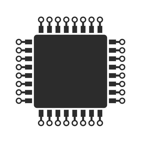 20 central processing unit microcontrollers stock vectors and vector