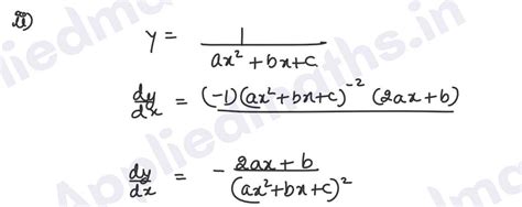 Class 11 Cbse Applied Maths Differentiation Exercise 112