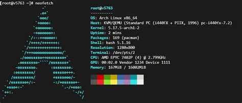 Neofetch 在终端中显示 Linux 系统信息 Tyooe