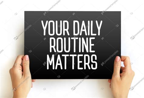 Your Daily Routine Matters Text On Card Concept Background正版照片98244