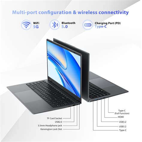 Rnruo 156 Laptop Computer 8gb Ram 256gb Ssd Intel Pentium Gold 650