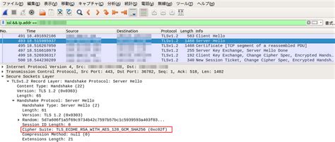 秘密鍵をwiresharkに登録してもtls通信を解読できない？ 日々、コレ勉強