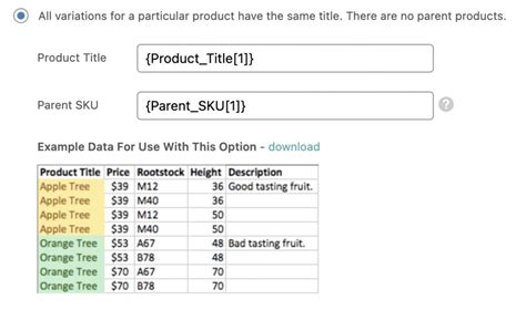How To Import Variable Products Into Woocommerce Wp All Import