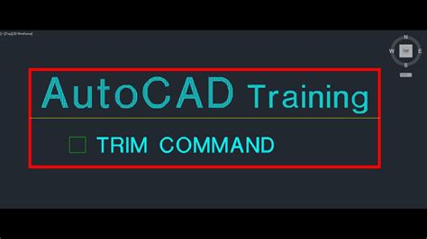 Autocad Training Trim Command The Autocad Trim Command In Detail Youtube