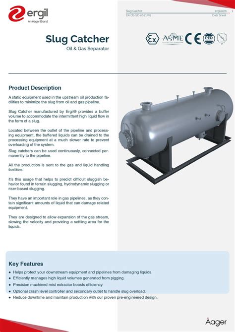 Slug Catcher Ergil World Leading Industrial Manufacturer