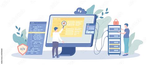 Development Of Software And Programming Concept Web Developers