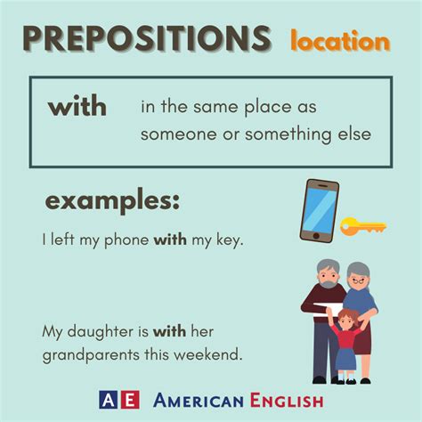 American English At State A Very Common Preposition Of Location Is With Indicating Two Or