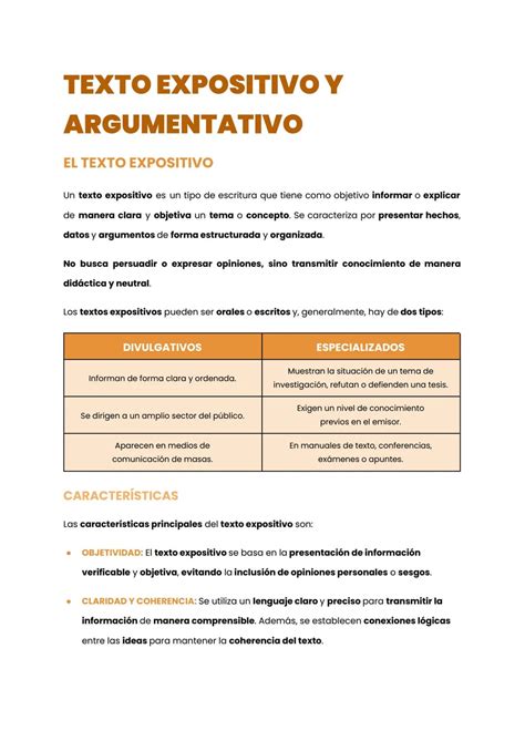 Ejemplos Y Características De Textos Expositivo Argumentativos Para 4º