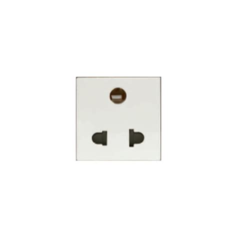 Indoasian Glint 6a 3 Pin Round Socket With Shutter Isi Mark 2m 801800 Jain Electrical House