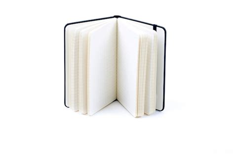 Premium Photo Black Opened Notebook