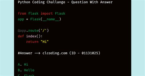 Python Coding Challange Question With Answer 01131025 ~ Computer