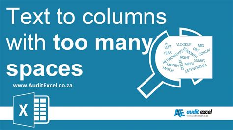 Excel Text To Columns With Multiple Spaces As Delimiter YouTube