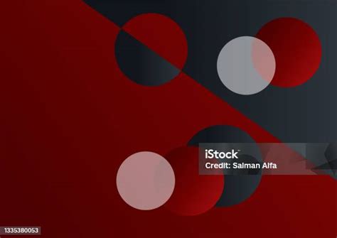 현대 빨간색과 검은 색 기업 배경 추상적인 배경 디자인 현대 미래 기술 배경 벡터 일러스트 유체 그라데이션 모양 컴포지션 게임 디자인 포스터 0명에 대한 스톡 벡터 아트 및