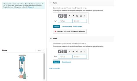 Solved The Assembly Consists Of Two Blocks A And B Which Chegg Com