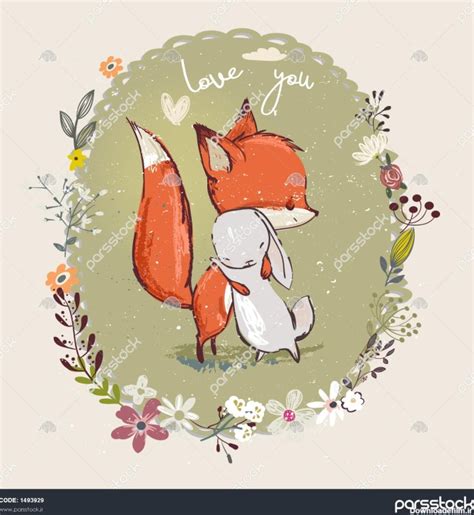 عکس کارتونی خرگوش و روباه