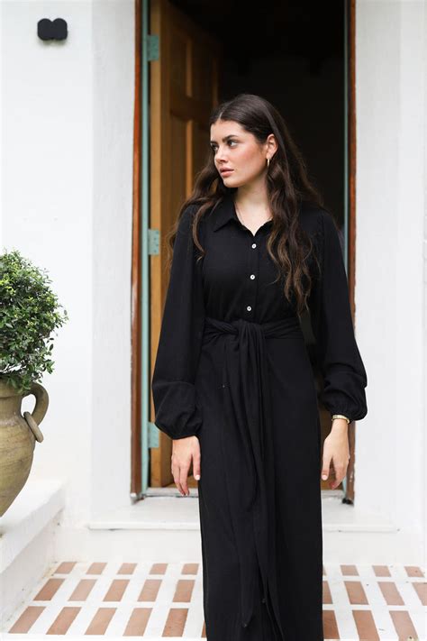 Bytess Waffle Knit Kiara Black Sheek