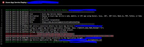 Azure App Service Deploy Internal Server Errror 500 · Issue 9696 · Microsoftazure Pipelines