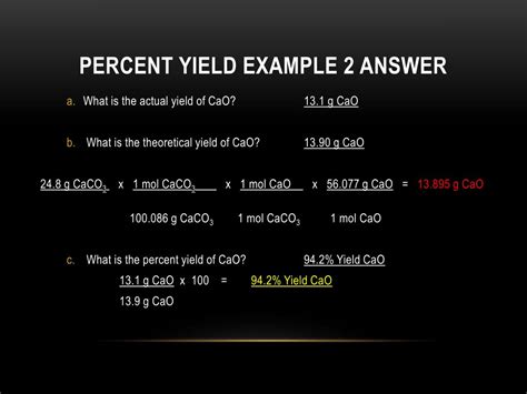 PPT Percent Yield PowerPoint Presentation Free Download ID 1837658