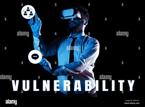 Hand Writing Sign Vulnerability Concept Meaning State Of Being Exposed To The Possibility Of