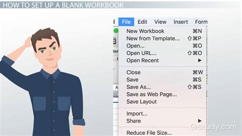 Creating Workbooks In Excel Blank Workbooks And Templates Lesson