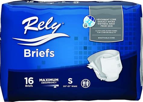 Rely® Adult Diapers Disposable Incontinence Briefs With Tabs Maximum