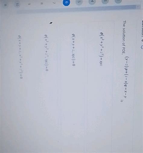 The Solution Of PDE Y Z P Z X Q X Y Is L X2 StudyX