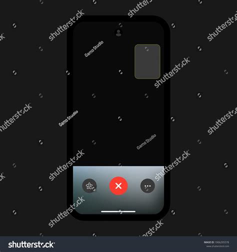 Iphone Facetime Video Call Mobile Interface Stock Vector Royalty Free 1906295578 Shutterstock