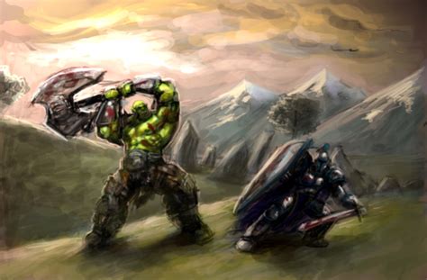 Orc Vs Human By Kanaru92 On Deviantart