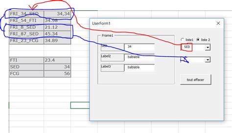 tableau à 2 dimension macros et vba excel