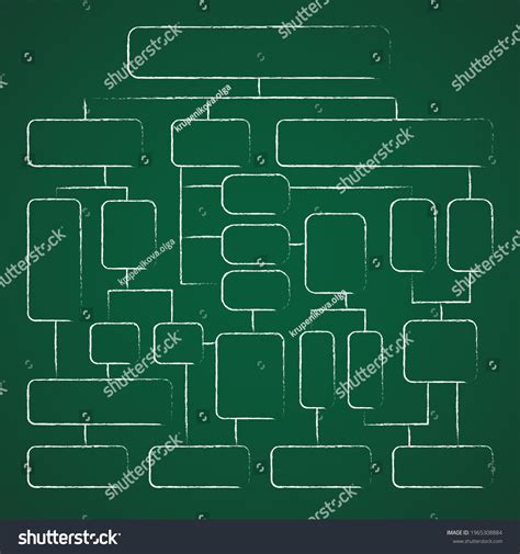 Flowchart Geometrical Elements Infographics Written Chalk Stock Vector Royalty Free
