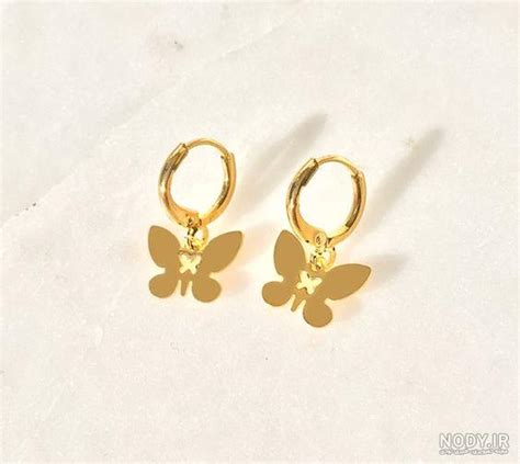 عکس گوشواره طلا کودکانه عکس نودی