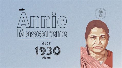 🕊️ Annie Mascarene Freedom Fighter Constitution Maker And Glct Alumna