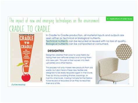 Gcse Ocr Design And Technology Implication Of Wider Issues Impact On The Environment